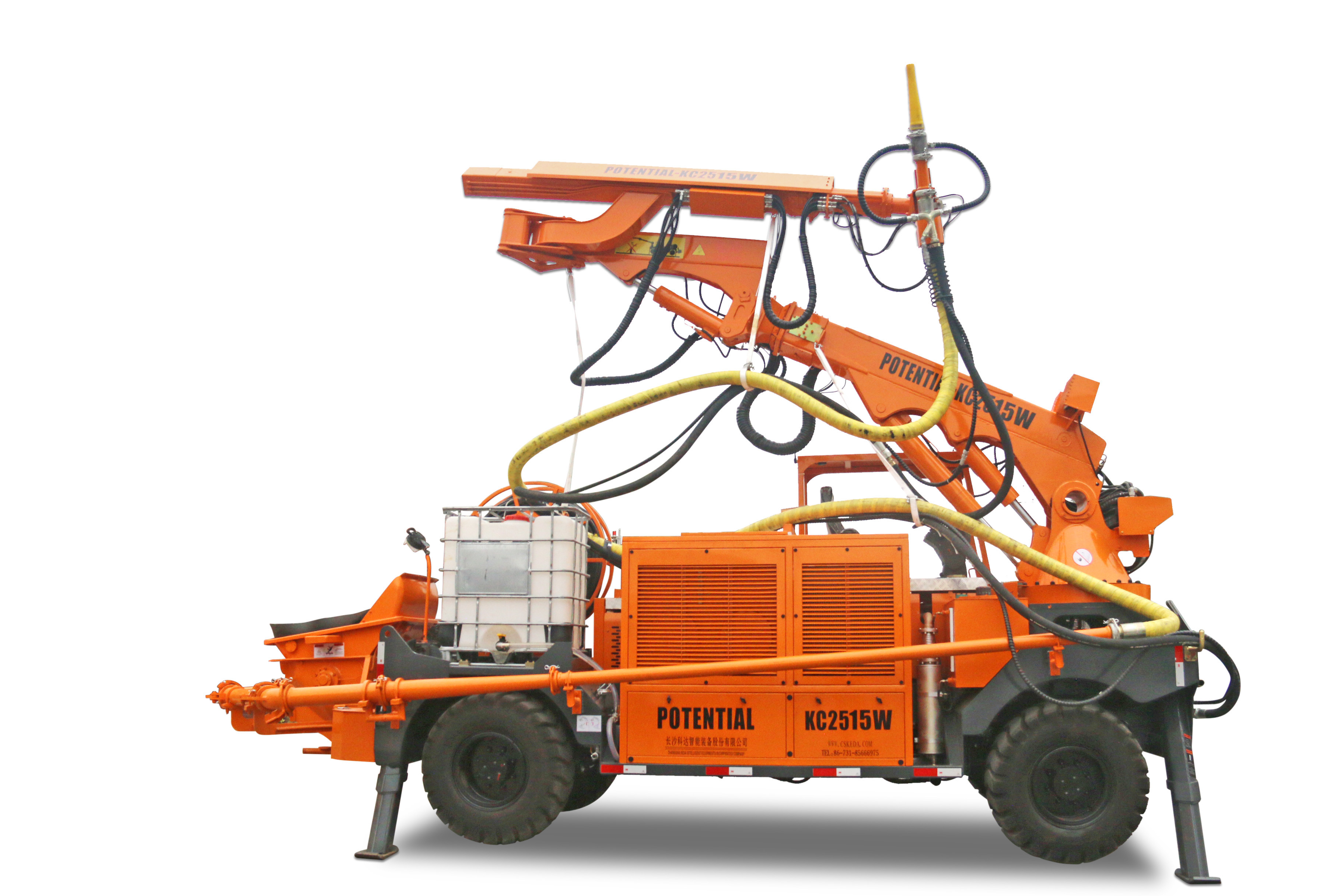 Robotic Wet Shotcrete Machine KC2515W For Concrete Spraying Projects ...