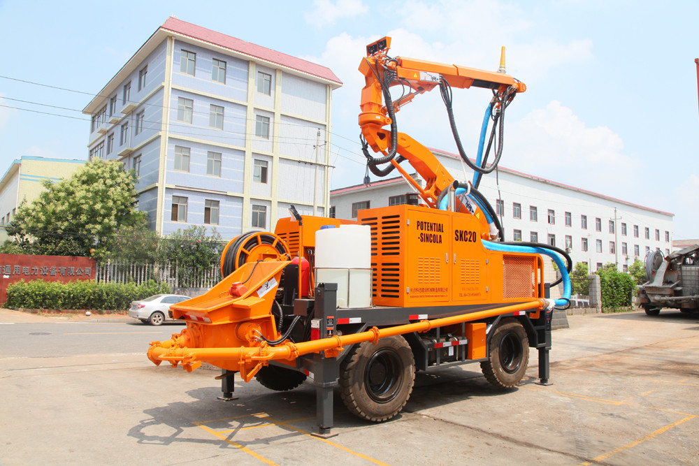 Multifunction Robotic Arm Wet Shotcrete Machine For Tunnel