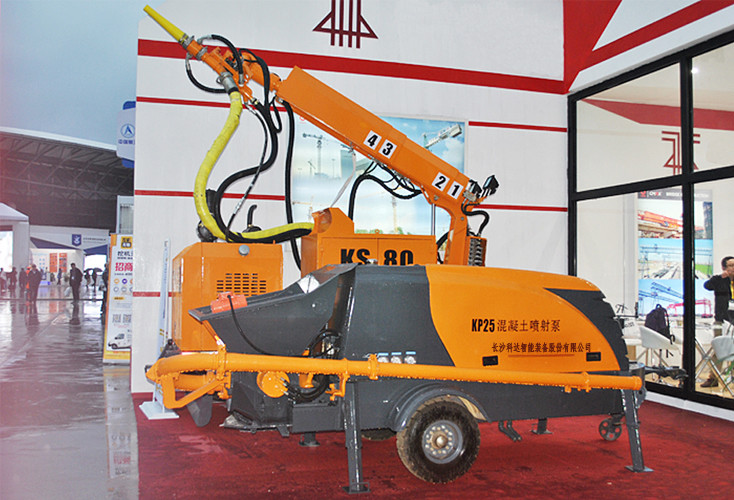 PLC Control Wet Shotcrete Machine , Concrete Spraying Machine Robot 4 ...