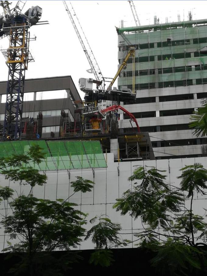 Hydraulic Concrete Pump Placing Boom , High Rise Concrete Pumping 22.9m ...
