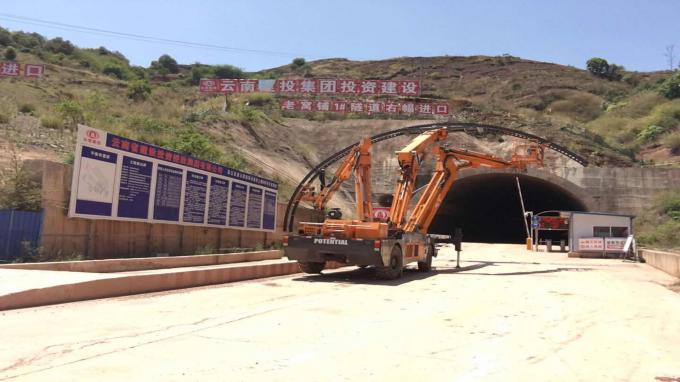 Self Propelled 3 Boom Robotic Arch Install Machine